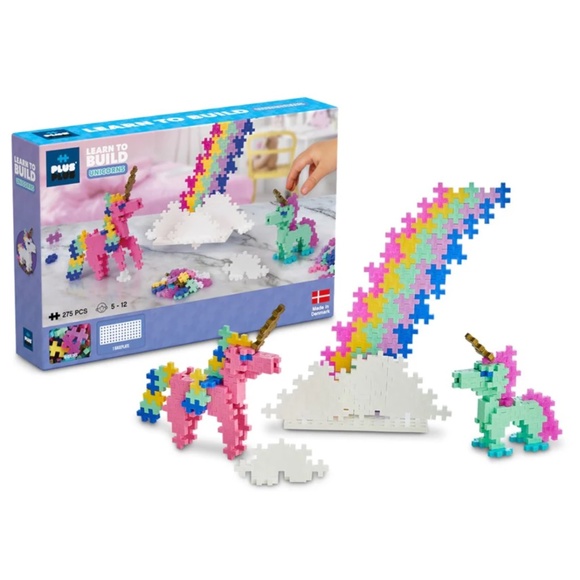 PLUS PLUS | Other | New Plus Plus Learn To Build Unicorns 3d Puzzle 275 Building Pieces | Poshmark